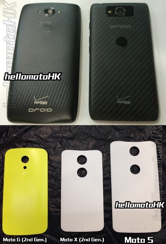 Imágenes filtradas muestran panel trasero de Moto S y Motorola Droid ...